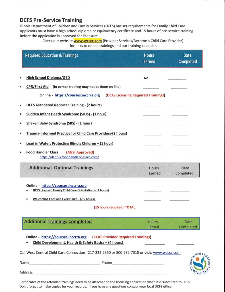 Become a Child Care Provider - WCCCC